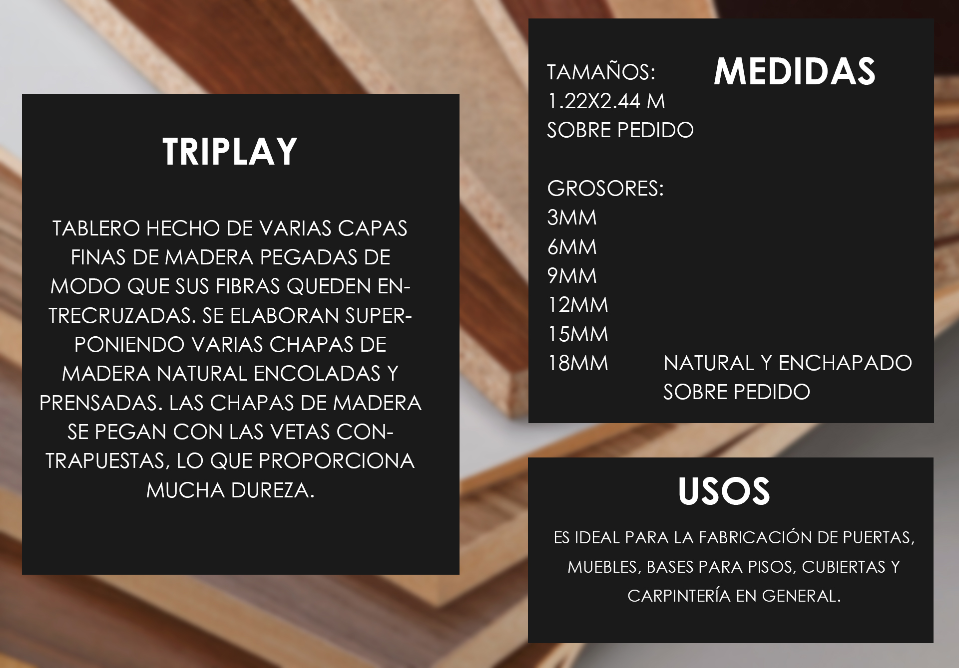 Triplay – Enchapados y Tableros Monterrey